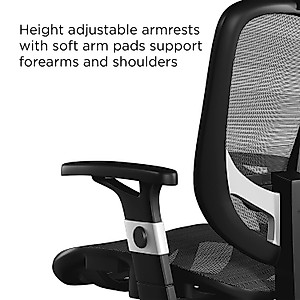 Union & Scale Flexfit Hyken Mesh Task Chair, Charcoal Gray, 2/Pack (UN59464V-CCVS)