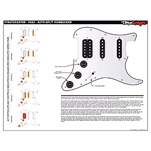 ToneShaper Guitar Wiring Kit, For Fender HSS Stratocaster, HSS2 (Auto-Split Wiring)