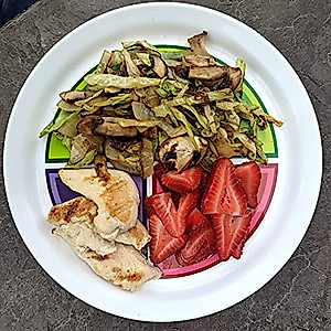 Health Beet Macro Diet Plate - Portion Control Nutrition Plate for Simple Weight Loss- IIFYM and Macros counting, Diabetes Plate