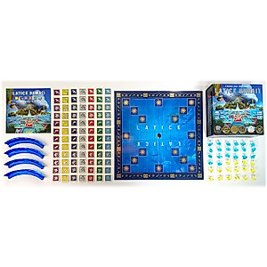 Latice Hawaii Strategy Board Game - The Multi-Award-Winning Smart New Family Board Game For 2 Players, Intelligent Fun for Creative People.