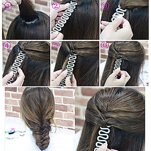 Ubrand Hair Braiding and Modelling Tool Kit, DIY Hair Design Accessories with Curly Styling Tools (20Pcs)