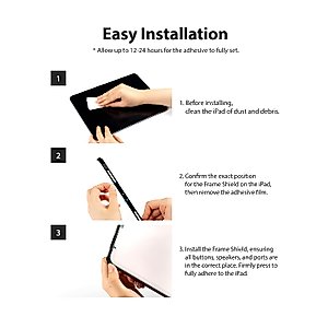 Ringke Frame Shield Designed for iPad Pro 11 2021 Keyboard Case (11-inch, 3rd Generation) - Matte Black