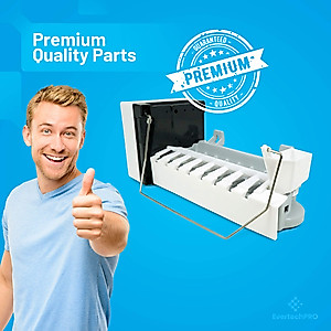 EvertechPRO D7824706Q Replacement Icemaker Replacement for Whirlpool Refrigerator D7824706Q 0056504 0056599 0056605