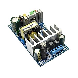 Q-BAIHE 24V 4A/5V1A Dual Switch Power Supply Board Module 120W Power Module Isolated Dual Output Power Supply