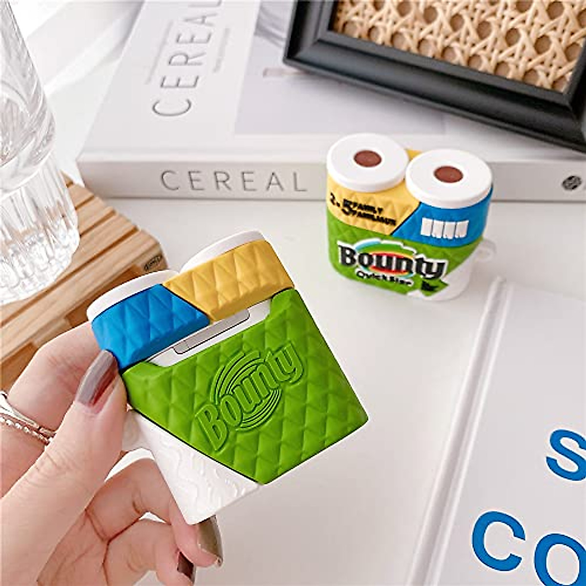 Cute Air pod PRO Case, XUYIQIANG, Bounty 3D Cartoon Funny Sour Patch Protection Case Covering The Skin, with Keychain for Air pod PRO (Bounty)