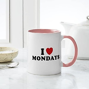 CafePress I Love Mondays Mug Ceramic Coffee Mug, Tea Cup 11 oz