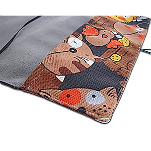Fabric Book Sleeve Cover, Washable Novel Protector - Cats Design, Padded Book Protector for Adult, Planner Book Case, Hard Books Covers for Paperback 5.5 x 8.2 x 1.6 (Cats)