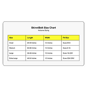 SkinniBelt For Women The Original Elastic No-Show Belt (Medium, Denim Blue) Invisible Belt With Premium Webbing Made In The USA