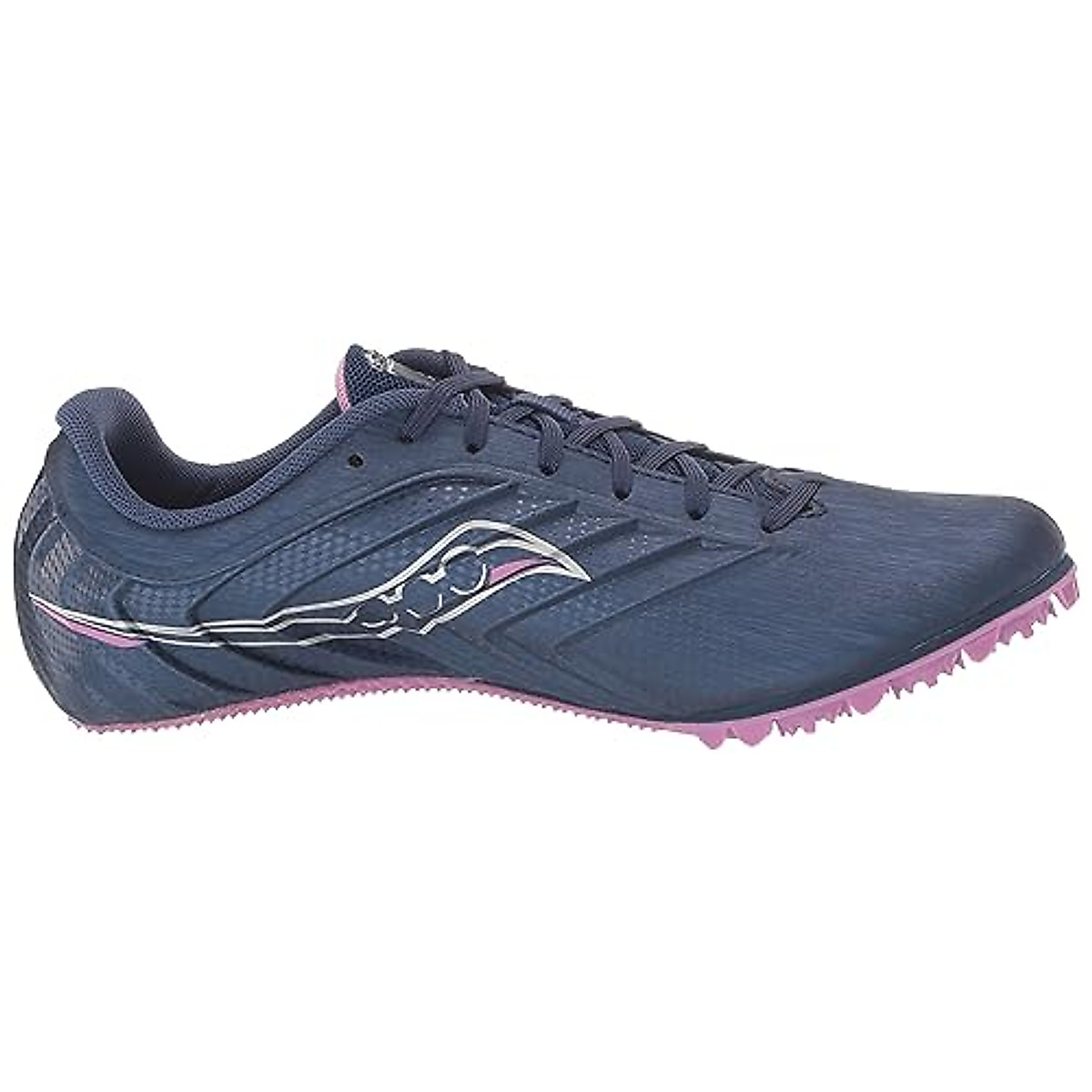 Saucony Women's Spitfire 5 Sneaker, Indigo/Grape, 7