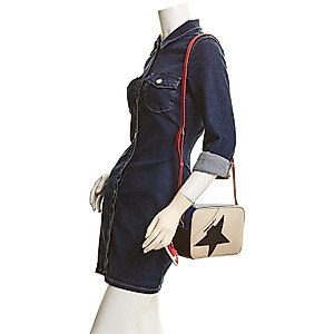 Golden Goose Women's Star Bag, White/Black/Blue/Red, One Size