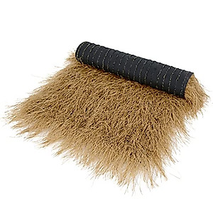 XLX TURF Synthetic Thatch Grass Roof, Mexican Tiki Bar Grass Artificial Straw Roll Garden Decor Fence Patio, Commercial Art DIY Crafts, Palapa Thatch Roofing, 15.74" x 4'