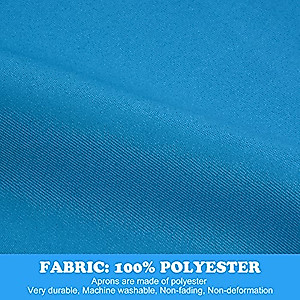 SINLAND Kids Apron with Pocket 2 Pack Children Chef Apron for Cooking Baking Painting (M:6-12 Years)