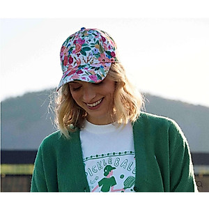RIFLE PAPER CO. Garden Party Women's Baseball Hat | Classic Six-Panel Floral Print Cap with Adjustable Strap, Made from 100% Cotton, One Size Fits All