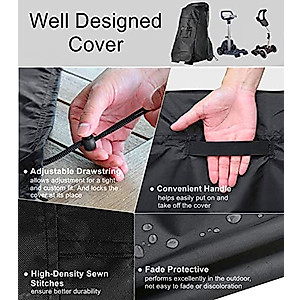 Pool Cleaner Caddy Cover, Falezern Robotic Pool Cleaner Cover, Waterproof and Dustproof, with Windproof Elastic Hem, Classic Caddy Cover for Most Robotic Pool Cleaners. (26”L x 26”W x 43”H)
