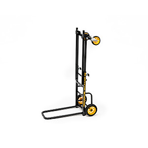 Rock-N-Roller R2RT (Micro) 8-in-1 Folding Multi-Cart/Hand Truck/Dolly/Platform Cart/26" to 39" Telescoping Frame/350 lbs. Load Capacity, Black