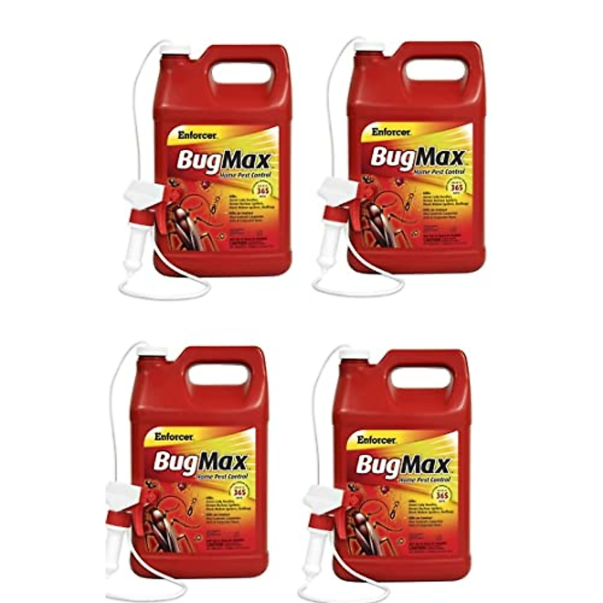 Enforcer BugMax Home Pest Control EBM128 (Case of 4) Kills roaches, Ants, Fleas, Ticks, termites, Carpenter Ants, Brown Recluse Spiders, Black widows, Carpenter Bees and bedbugs