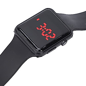 Digital Watch, Luminous Design Electronic Watch Practical Lightweight for Accessories for Men Women for Couples Friends for Gifts(Black)
