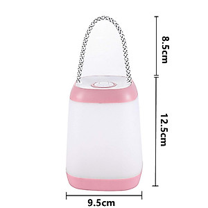Hathdia Night Light for Kids, USB Rechargeable Nursery Lamp Portable Camping Lantern with 3 Light Modes for Camping,Emergency,Bedroom,Indoor and Outdoor(Pink, 1 Pack)