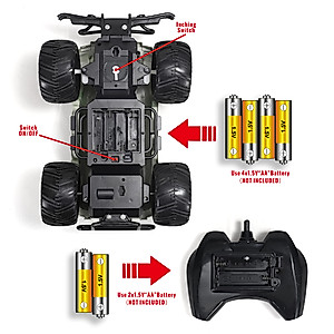 JOYIN Military Remote Control Vehicle Set with Army Action Figure, Off-Road RC Army Car Toys Gifts for Kids Boys Girls
