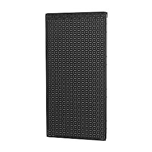 OmniWall 18 Gauge Galvanneal Metal Pegboard 16'' x 32'' OmniPanel (Includes Cleats) for Tools, Black (Black)