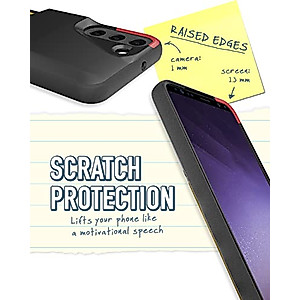 Smartish Galaxy S22 Wallet Case - Wallet Slayer Vol. 1 [Slim + Protective] Grip Credit Card Holder for Samsung - Black Tie Affair