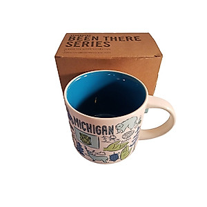 Starbucks Michigan Been There Series Ceramic Coffee Mug, 14 oz