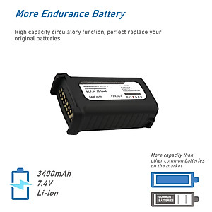 TAKOCI Replacement Battery for Symbol MC9000 MC909X-K MC909 Series,fits BRTY-MC90SAB00-01 21-65587-01,3400mAh