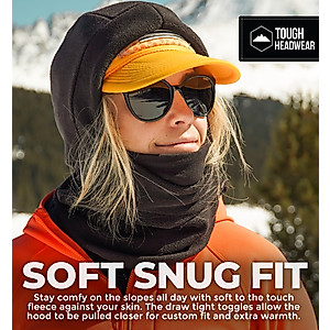 Tough Headwear Fleece Balaclava Ski Mask - Winter Face Mask for Men & Women - Face Cover for Extreme Cold Weather Gear