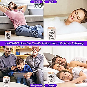 Gifts for Mom,Gifts for Dad from Daughter Son,Birthday Gifts,Christmas Day Gifts,Thanksgiving Gifts,Funny Candle Jars,Lavender Candle