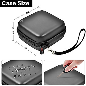 Hard Case Compatible with NETGEAR Nighthawk M6 Pro MR6500/ M6/ M5 / M1 MR1100 5G LTE WiFi Mobile Hotspot, Travel Router Storage Bag with Mesh Pocket for Charger and Other Accessories(Box Only)-Black