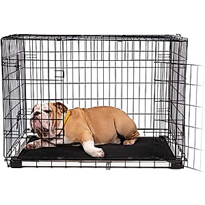 K9 Ballistics Chew Proof Armored Padded Dog Crate Pad Bed Indestructible mat Medium Sizes for Dogs Who Chew Their Beds, Water Resistant,Aluminum Frame Fits in Crate in 35"x22", Sandstone