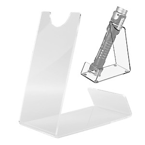 Luqeeg Lightsaber Stand, Light Saber Holder with Adhesive, Desktop Lightsaber Display Stand, Lightsaber Mount, Record Stand Decoration for Photo Phone Lightsaber Record Storage