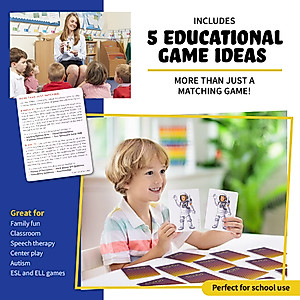 SPARK INNOVATIONS Community Helpers Memory Matching Game, Memory Game with Picture Cards, Children’s Games 4 and Up, Preschool Must Haves, Homeschool Materials