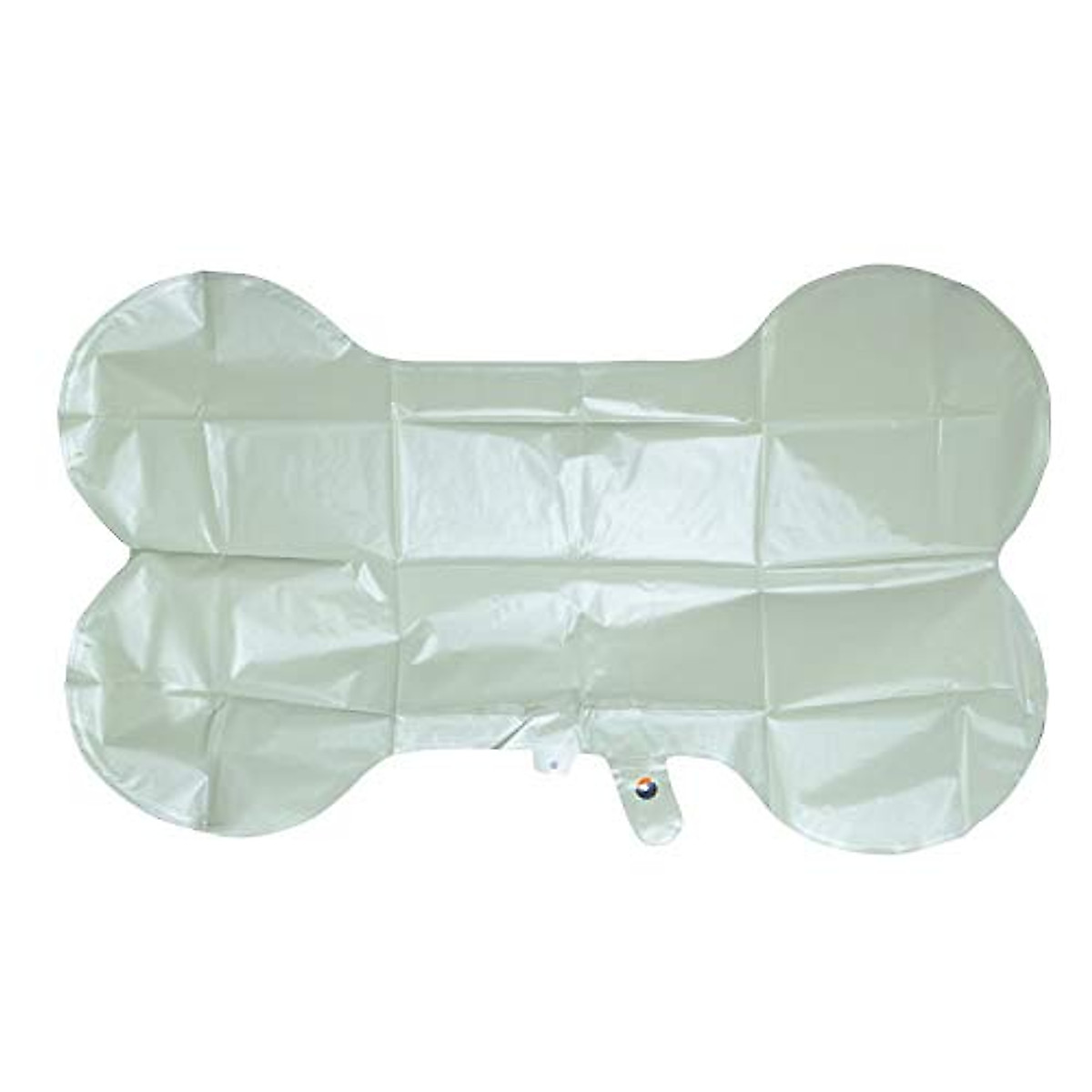 BinaryABC White Dog Bone Foil Balloons,Dog Birthday Party Supplies Decorations,2Pcs