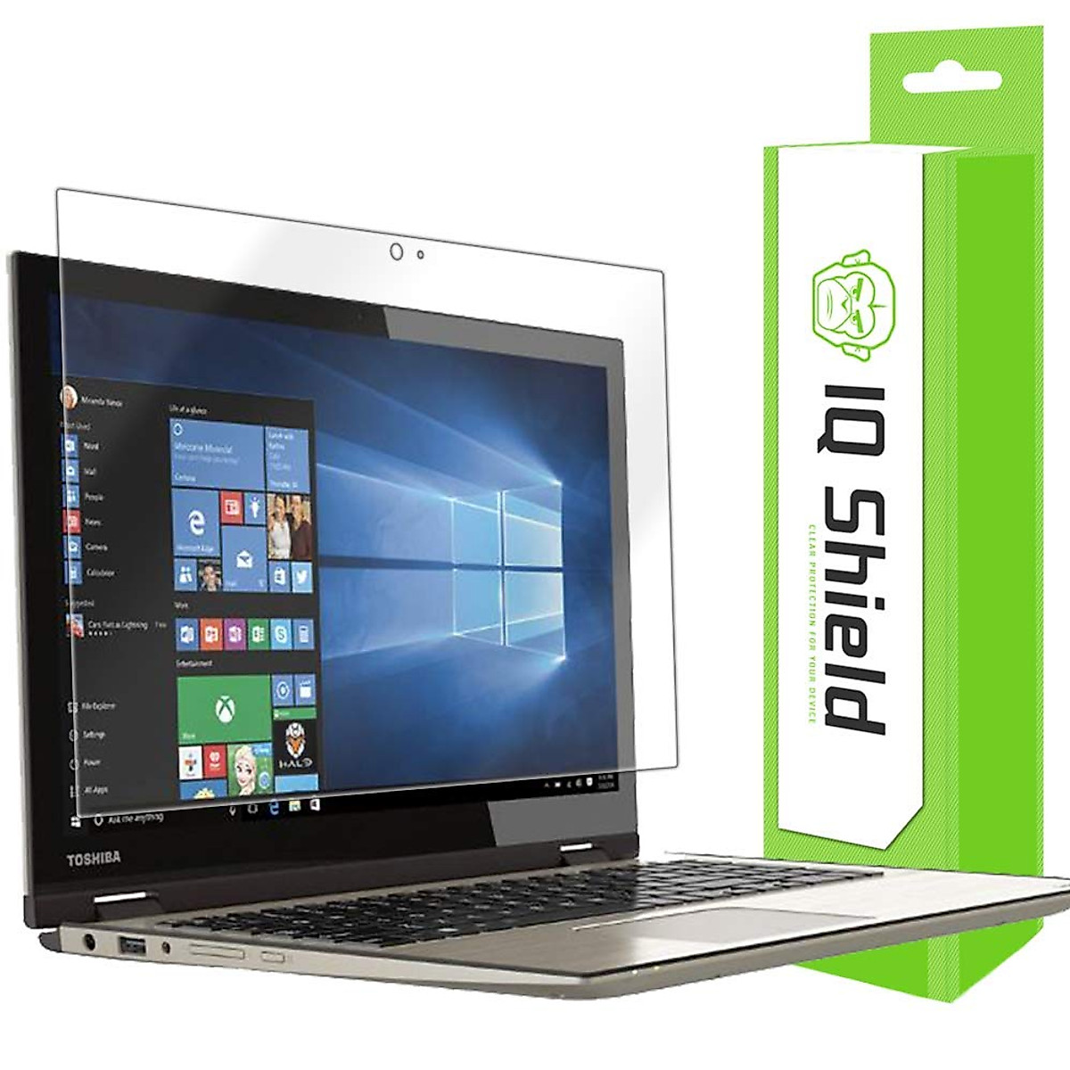 IQShield Screen Protector Compatible with Toshiba Satellite Radius 15.6 inch (2015) LiquidSkin Anti-Bubble Clear TPU Film