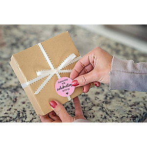 Graduation Stickers,Thank You for Celebrating with Us Stickers,Pink Princess Celebrating Label Stickers for Baby Bridal Wedding Shower,Anniversary Celebration,Graduation,Holiday Party,2 inch 160-Pack