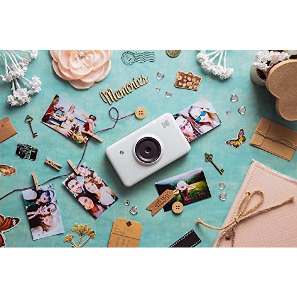 Kodak Mini shot 2 in 1 Wireless Instant Digital Camera and Social Media Portable Photo PRINTER, LCD Display, Premium quality Full Color prints, Compatible w/iOS and Android (Black)