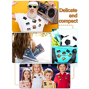 XunYee 12 Pcs Backpack Pins Cute Pins for Men Women Lapel Badges Pins for Jackets Shirts Hat Aesthetic Vintage Brooches Pin(Music Backpack)