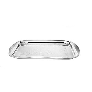 Elegant Serving Tray, Whiskey Tray Ideal for Bathroom Tray, Perfume Tray, Bar Tray, Coffee Table Tray and Vanity Tray - Stainless Steel Tray