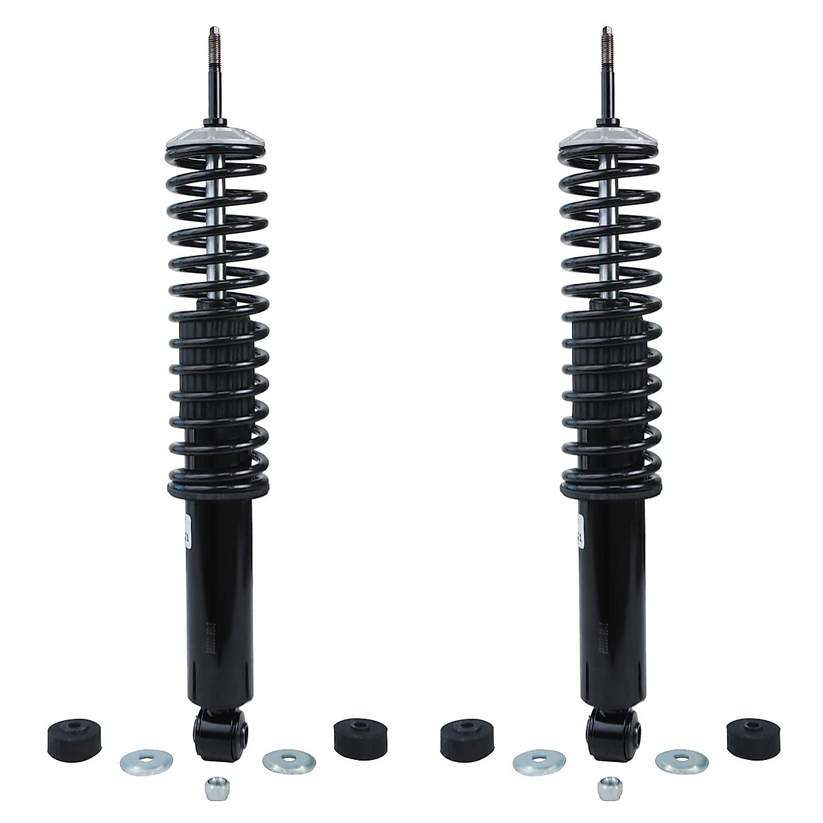 Detroit Axle - 4WD Front Struts for 97-02 Ford Expedition 98-02 Lincoln Navigator Complete 2 Struts with Coil Spring 1998 1999 2000 2001 2002 Replacement Ready Struts Shocks Assembly Conversion Kit