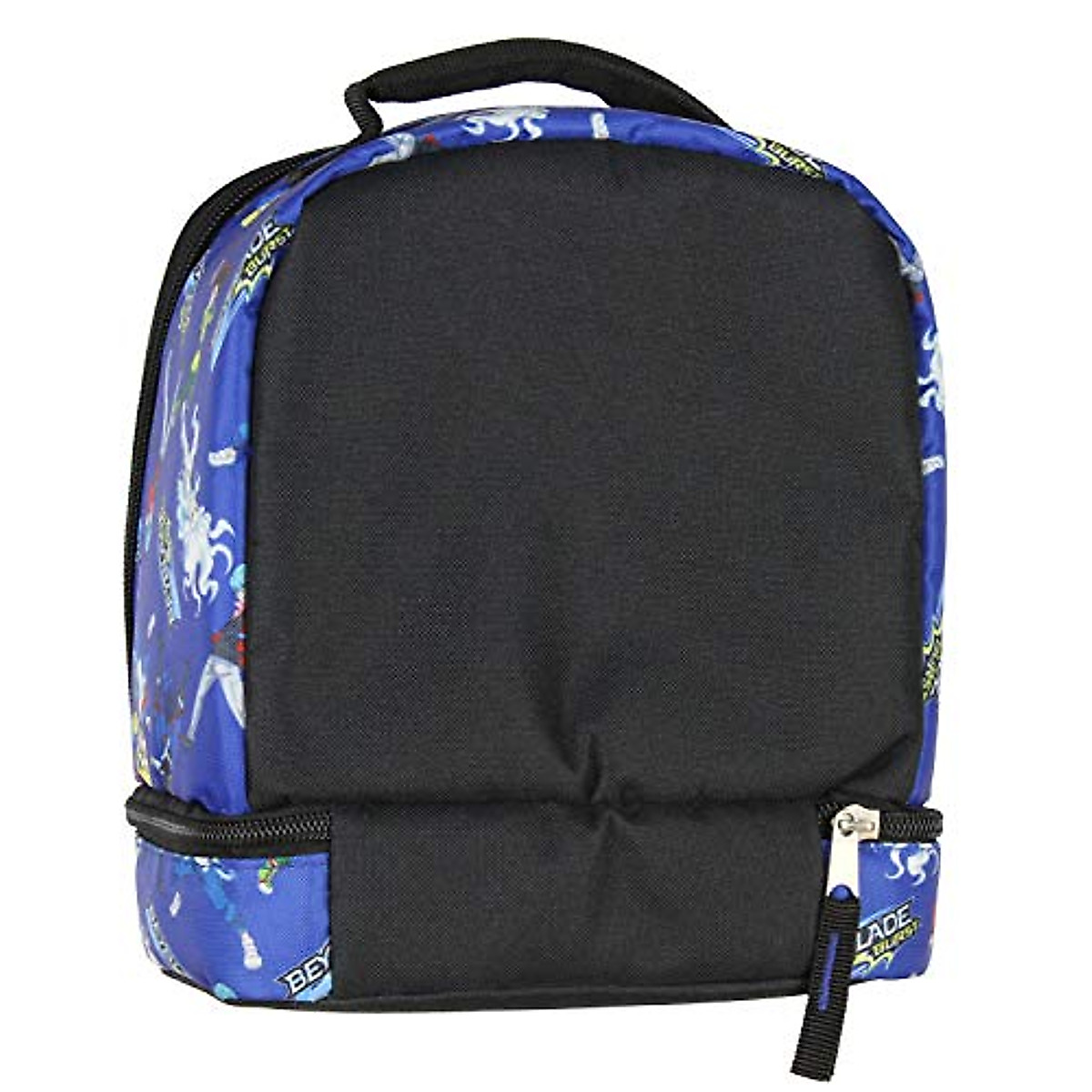 INTIMO Beyblade Burst Spinner Top Anime Characters Dual Compartment Insulated Lunch Box Bag Tote