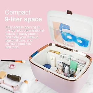 Cooluli Glam 9L Mini Skincare Fridge - White Mini Fridge for Skin Care Accessories, Makeup, Cosmetics and Facial Masks Storage - Ideal Birthday and Christmas Gift for Women and Teen Girls