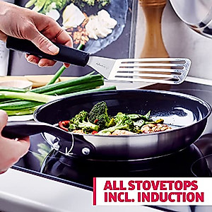 Kitchen Stories by GreenPan Healthy Ceramic Nonstick Stainless Steel Frying Pan, 8"