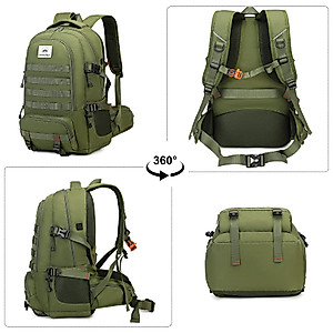 JANSBEN Hiking Camping Backpack 40L, Lightweight Rucksack Men Women Outdoor Sport Trekking Traveling Daypack