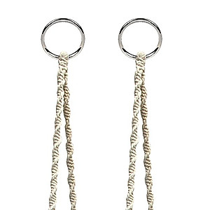 Sorbus Swing Chair Macrame Hanging Hammock Chair – Stylish Decorative Premium Cotton Ceiling Boho Chair for Durability- Indoor, Outdoor, Chair, Patio, Porch, Garden, Gifts - Max 250Lbs