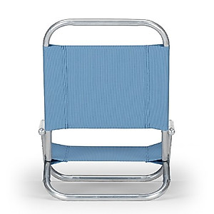 Telescope Casual Sun and Sand Folding Beach Chair, Blue/White Stripe (73313601)