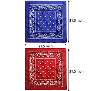 Zhanmai Cowboy Hat with Bandanna - 12 Piece Set for Halloween, Birthday Party or Costume (Black)