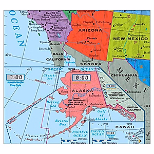 Superior Mapping Company United States Poster Size Wall Map 40 x 28 with Cities (1 Map)
