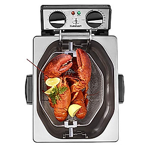 Cuisinart CDF-500 Extra-Large Rotisserie Deep Fryer, Silver