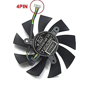 inRobert Graphics-Card Fan-Replacement for MSI-GTX-1060-6G-OCV1 - GPU-Fan 85mm HA9015H12SF-Z for MSI R7 360 GTX 950 2GD5